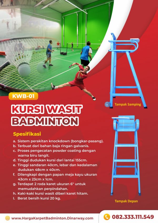 Kursi Wasit Badminton - Perumperindo.co.id